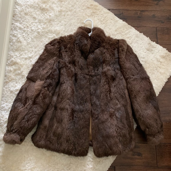 Jackets & Coats | Vintage Real Rabbit Fur Coat | Poshmark